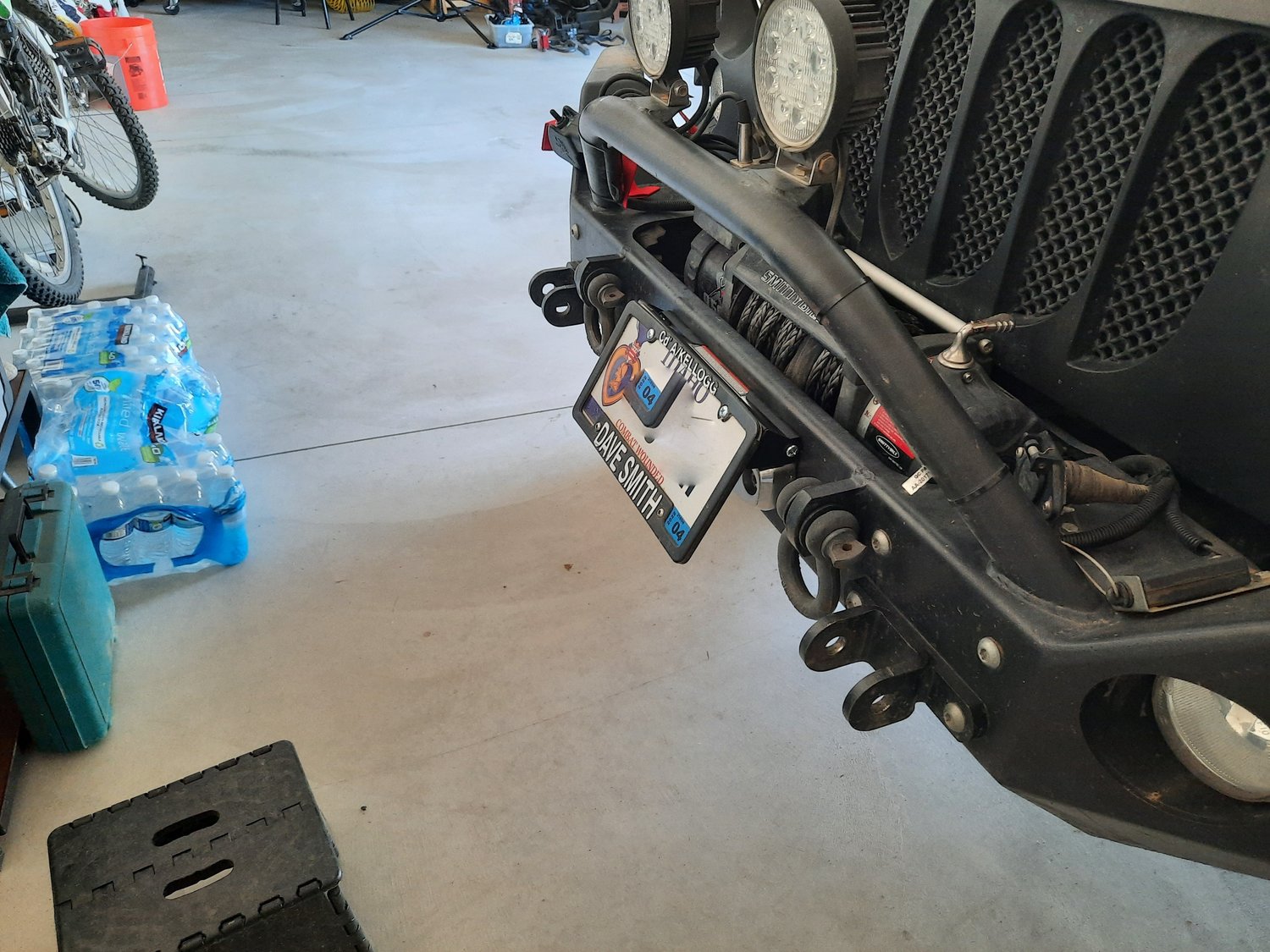 Tuffy 333-01 Flip-Up License Plate Holder for Hawse Fairleads | Quadratec